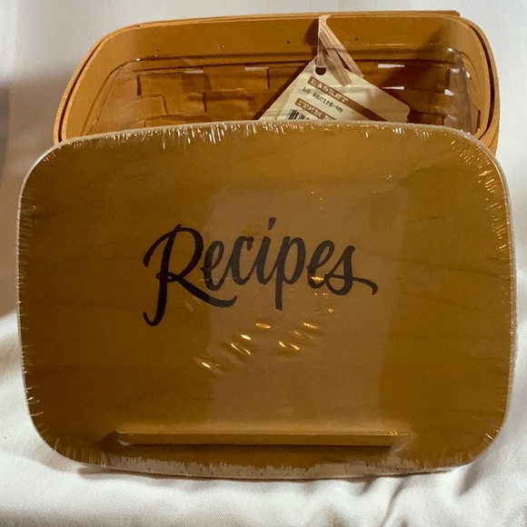 Longaberger | Accents | Longaberger Large Recipe Basket With Engraved ...